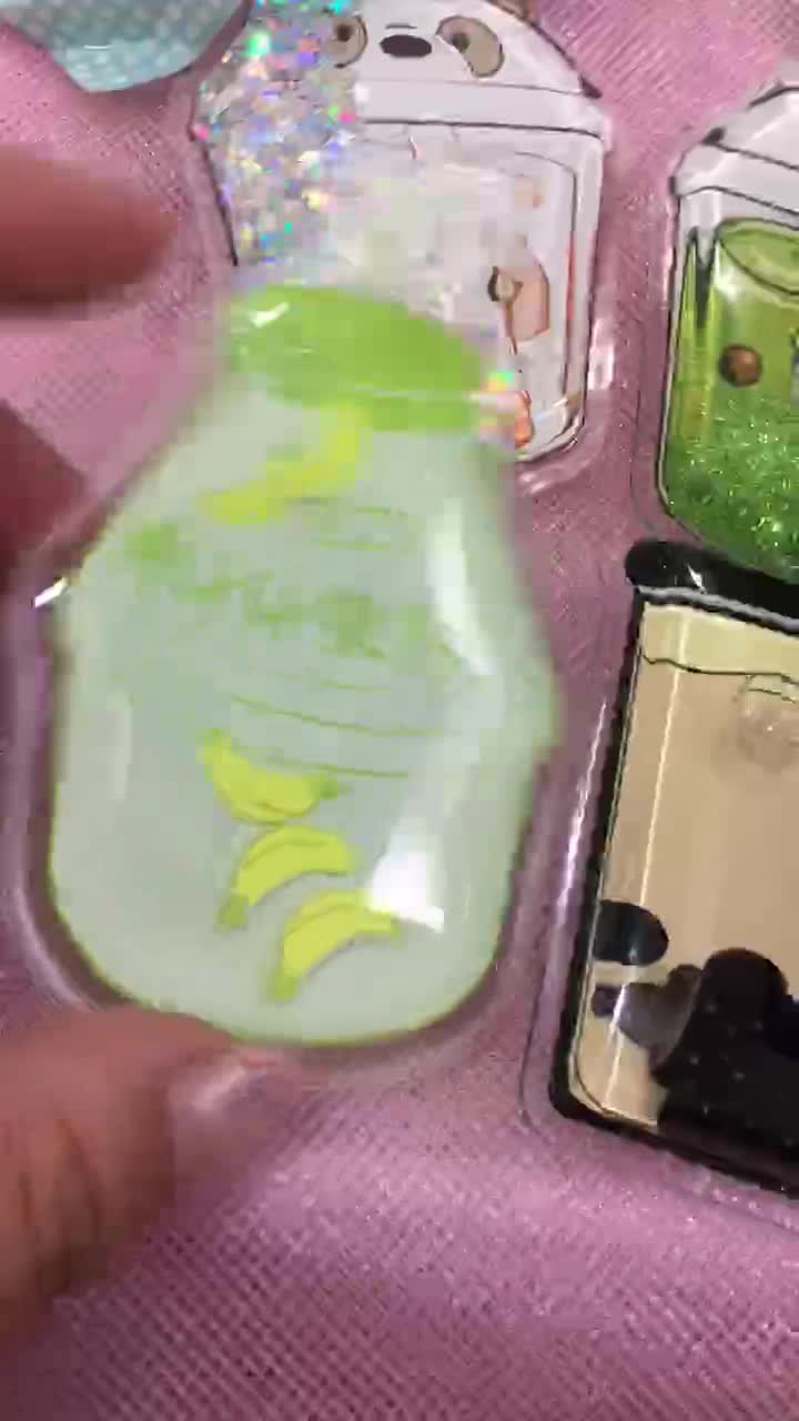 Jual Popsocket Boba Tea Water Squishy We bare bears Strawberry Milk ...