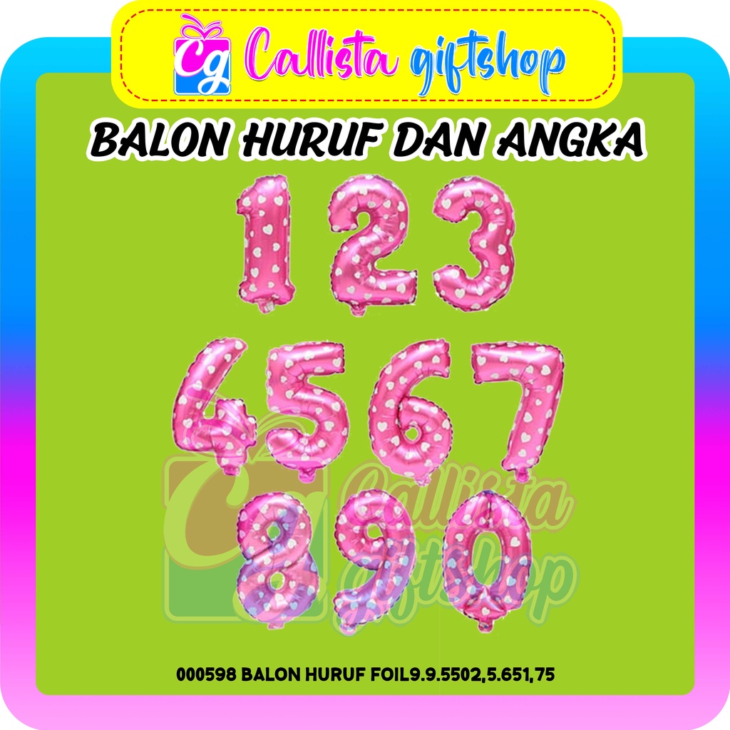 Jual Balon HURUF FOIL Warna Pink Huruf U - Z Balon ANGKA FOIL 0 - 9 ... Jual Balon HURUF FOIL Warna Pink Huruf U - Z Balon ANGKA FOIL 0 - 9 ...