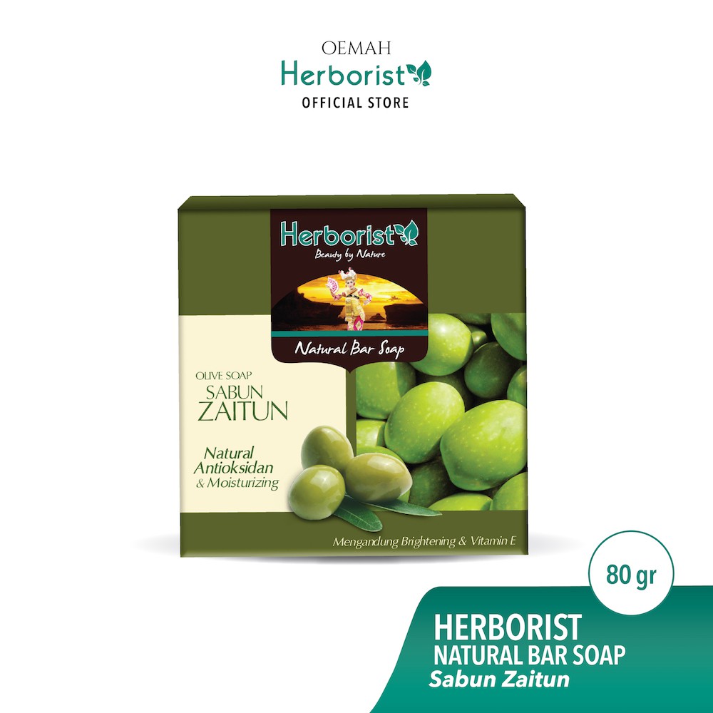 Herborist Natural Bar Soap (Sabun Batang) Zaitun 80gr | Shopee Indonesia