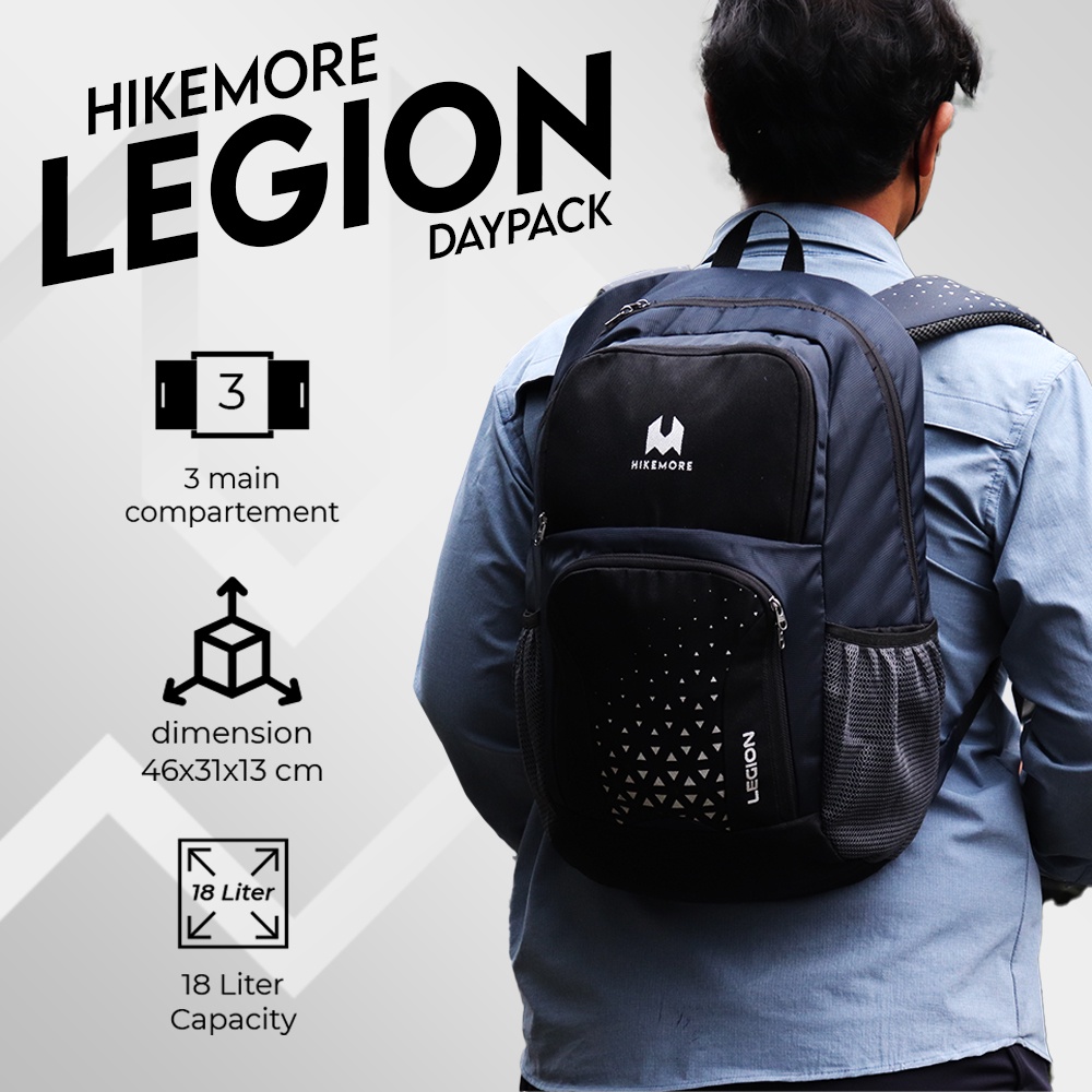 Jual Tas Daypack Kerja Unisex Hikemore Legion Ori | Shopee Indonesia