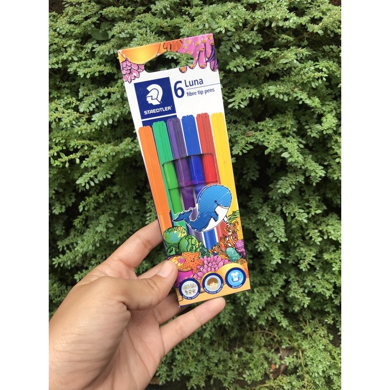 Jual Spidol Staedtler Luna fibre tip set 6 | Shopee Indonesia