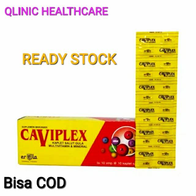 Jual CAVIPLEX SUPLEMEN MULTIVITAMIN DAN MINERAL 1 STRIP / 10 TABLET ...