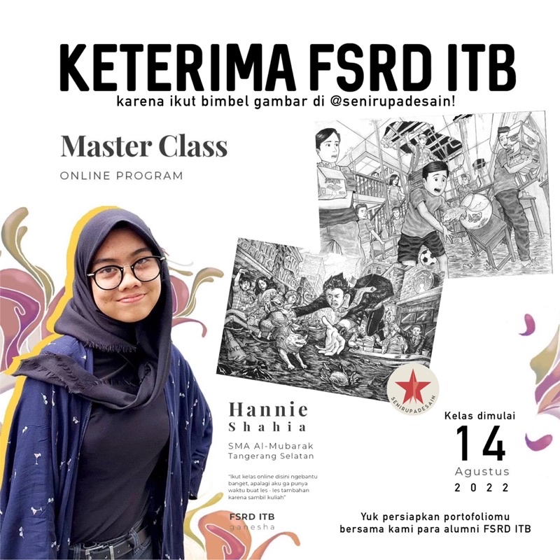 Jual kursus les bimbel gambar FSRD ITB senirupadesain | Shopee Indonesia