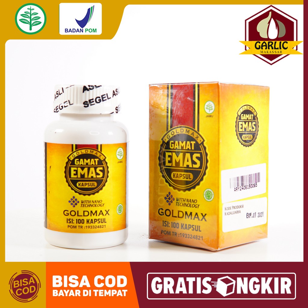 Jual GOLDMAX Gamat Emas Kapsul - Jelly Gamat Varian Kapsul Original 100 ...