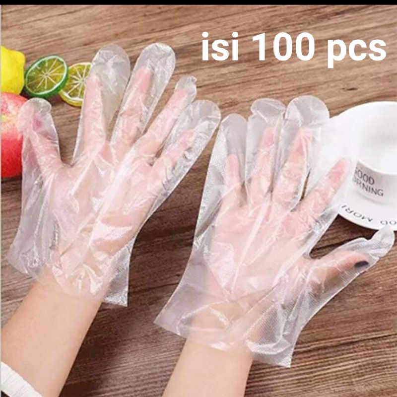 Jual sarung tangan plastik isi 100 pcs | Shopee Indonesia