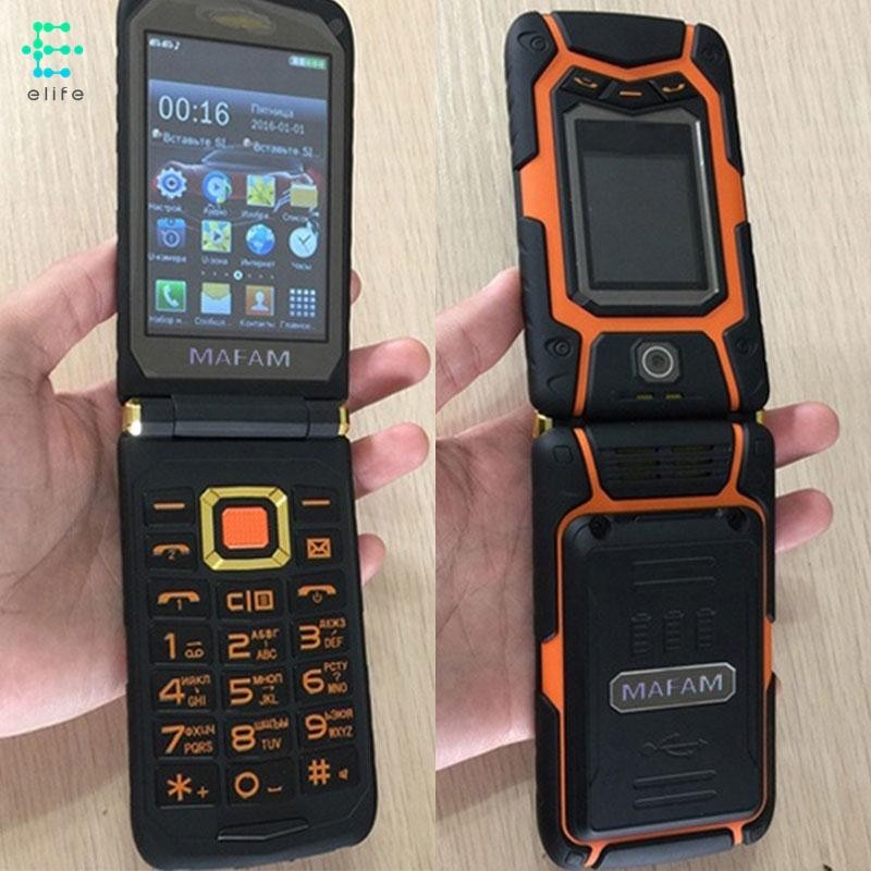 PENAWARAN EL X9 Handphone Flip Jaringan 2G Screen Ganda Support Bluetooth, 2 SIM, Plug EU MAFAM ...