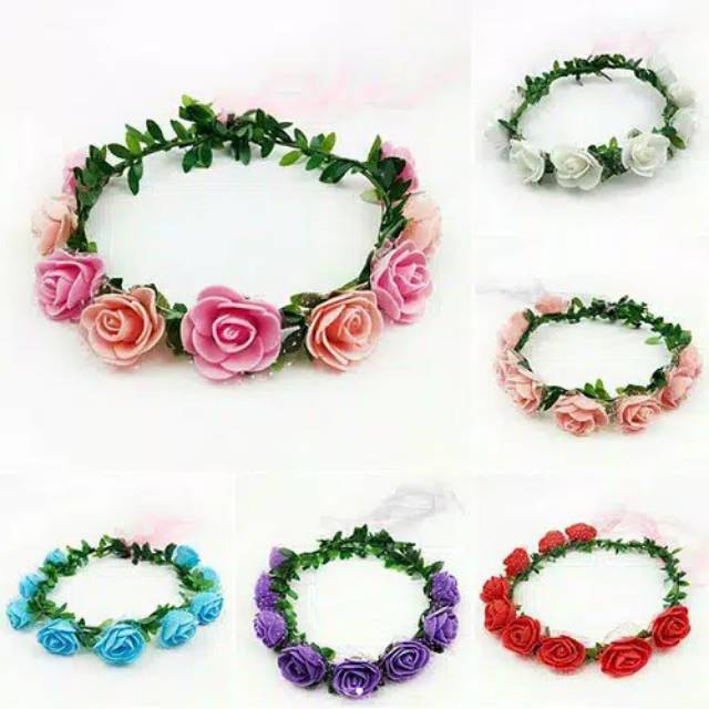Jual Crown flower/mahkota bunga/bridal shower/mahkota ulang tahun ...