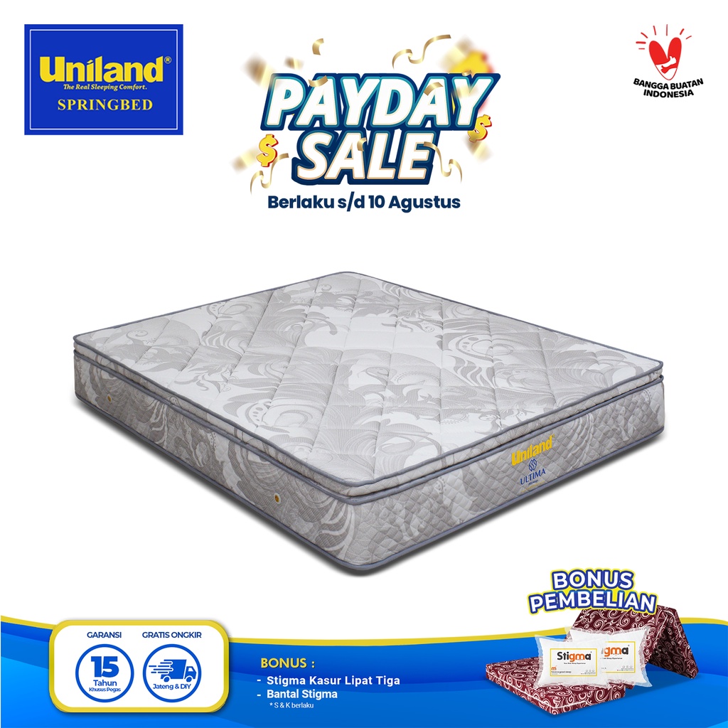 Jual Uniland Springbed Ultima Pillowtop Mattress - Hanya Kasur Spring ...