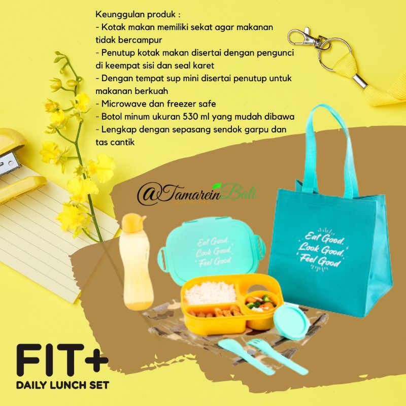 Jual Kotak Bekal Makan Fit + Daily Lunch Set | Shopee Indonesia