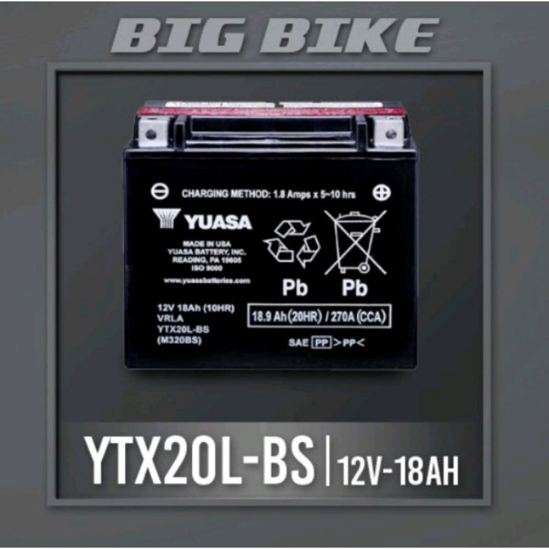 Jual Aki Yuasa YTX20L GL 1800 Goldwing 1800CC VTX 1800C Retro S1800CC NRX1800 VSLKYRIE RUNE ...