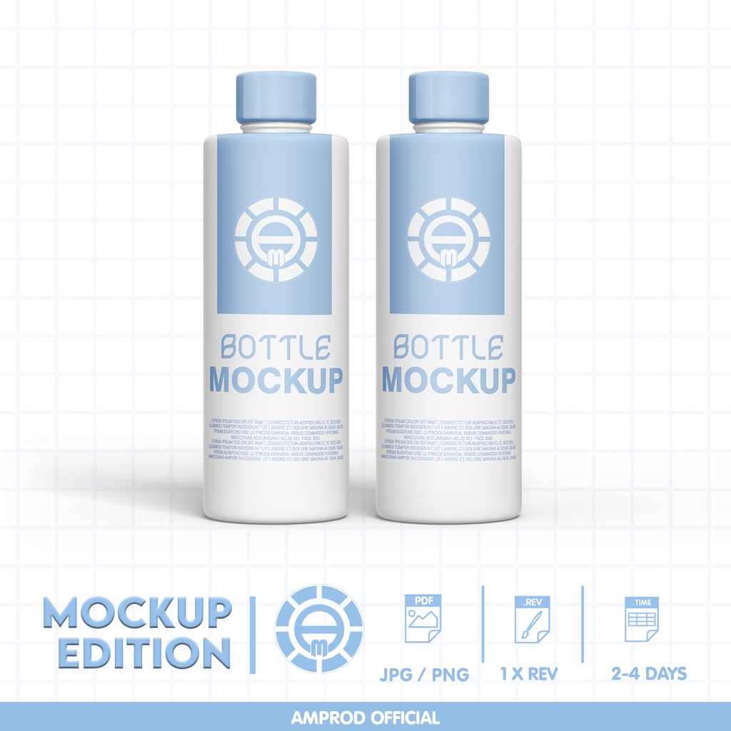 Jual JASA DESAIN PRODUK MOCKUP | DESAIN KEMASAN BOTOL PLASTIK [ MOCKUP ...