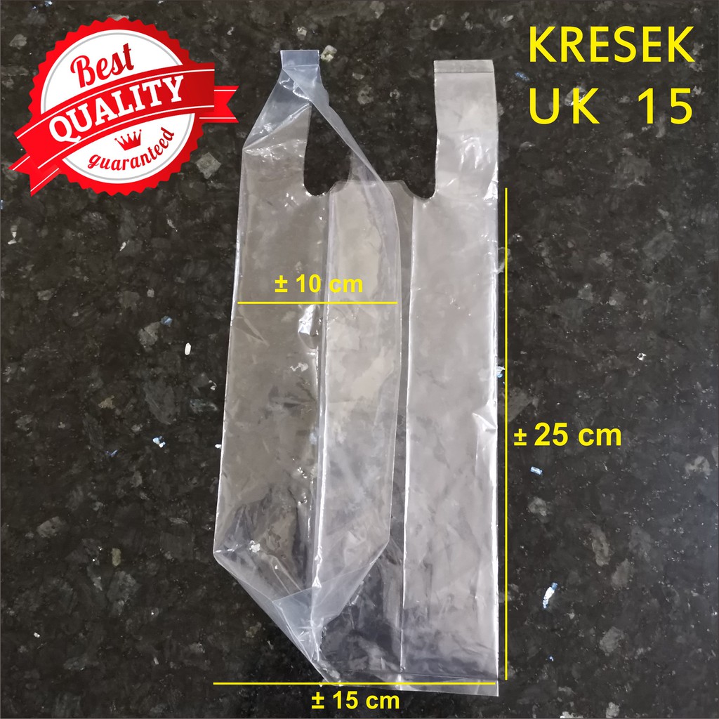 Jual MURAH Kantong Plastik Kresek PE Bening dan Tebal Uk 15 24 28 30 35 ...