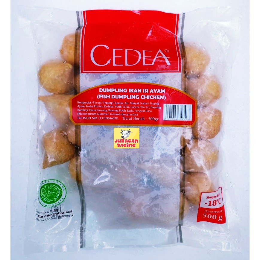 Cedea Dumpling ikan isi ayam ( fish dumpling chicken ) 500gr - termurah ...