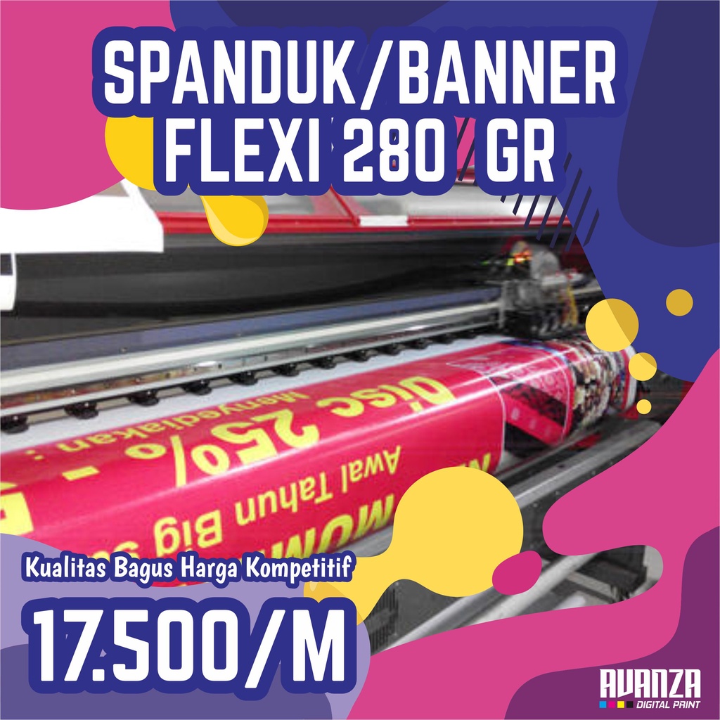 Jual Cetak Banner, Spanduk, Baliho Flexy 280 Gram Tajam, Pekat, Sehari Jadi ! | Shopee Indonesia