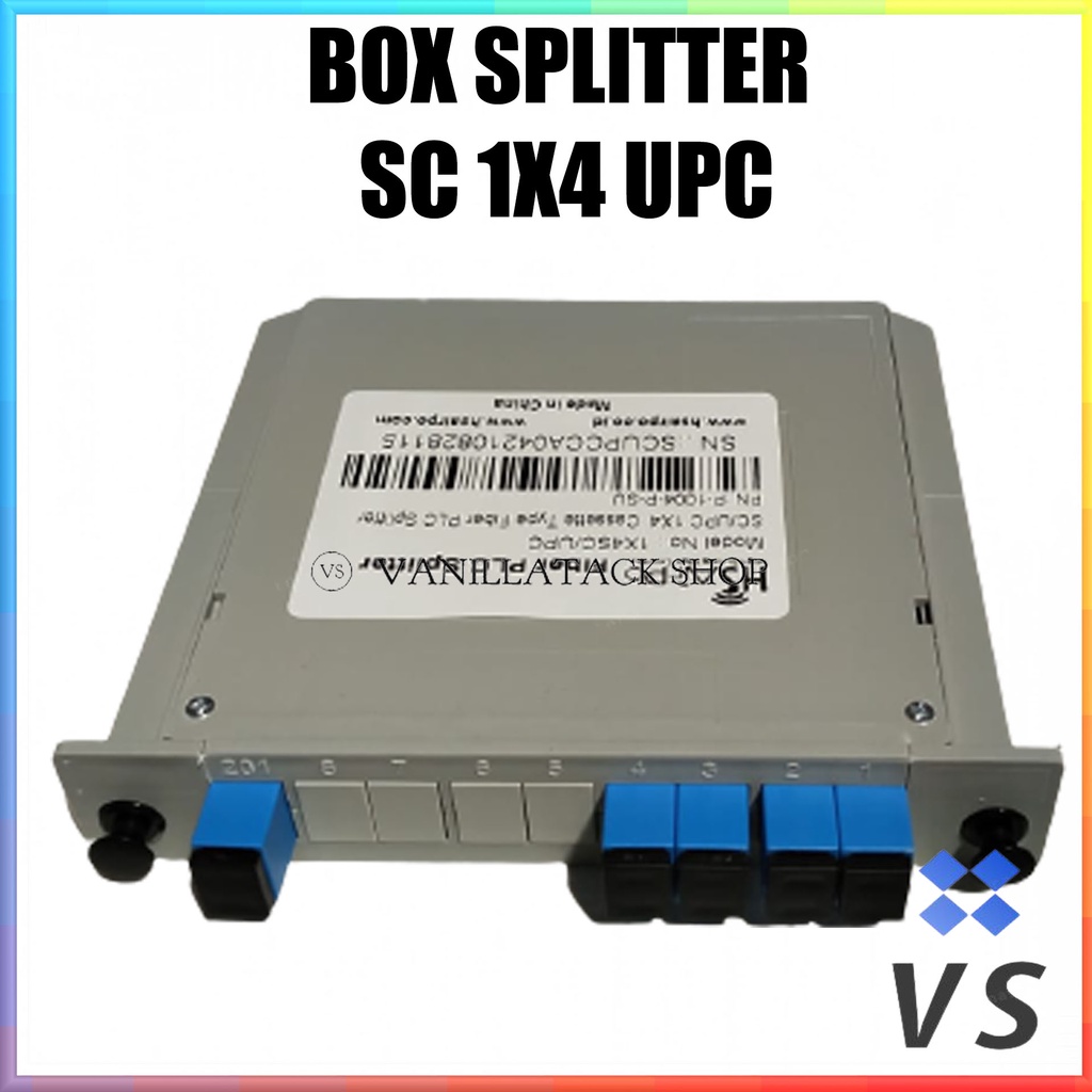 Jual BOX SPLITTER SC UPC 1:4 / SPLITTER BOX FIBER OPTIK | Shopee Indonesia