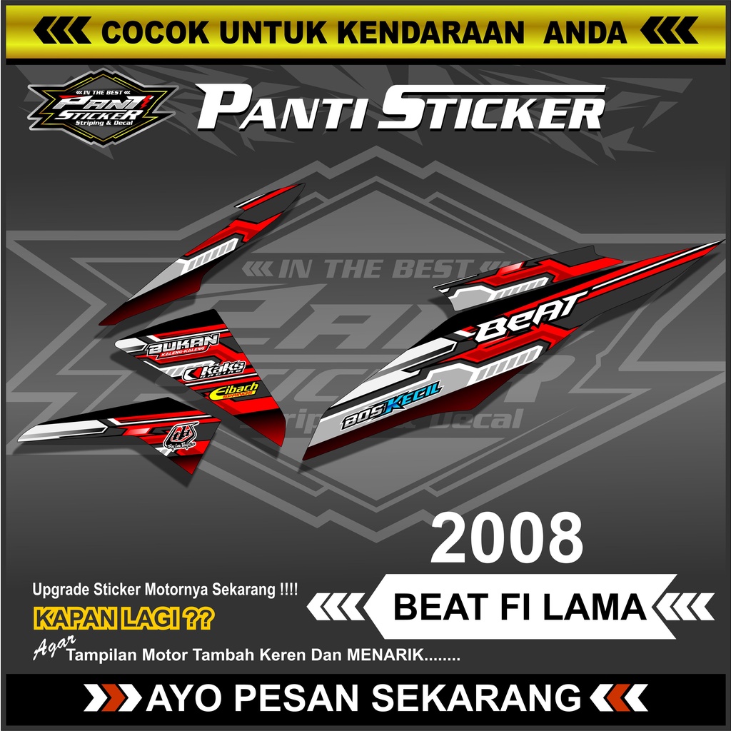 Jual Sticker Striping Beat Lama 2015 Fi - Striping Beat Lama Fi Desain ...