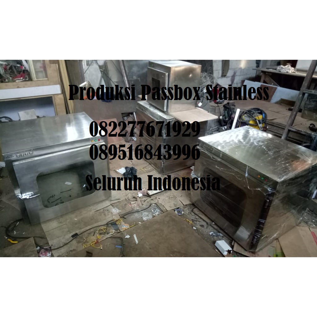 Jual Produksi Custom Pass Box Transfer Passbox Ultraviolet Cabinet Pass through Laboratorium ...