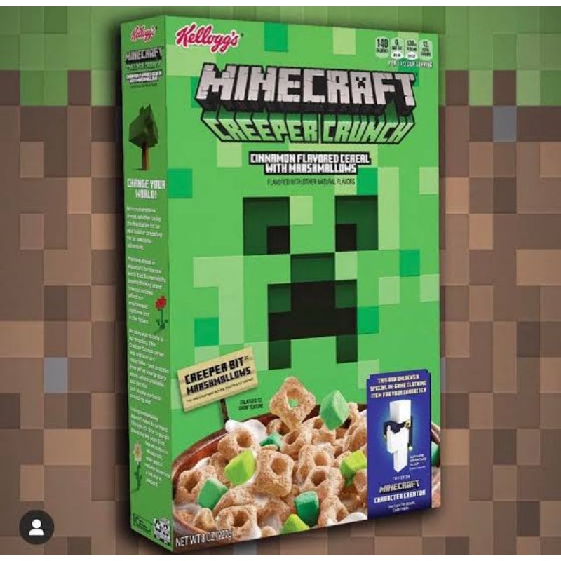Jual Kelloggs Special Edition Minecraft Creeper Crunch 360 Gr