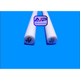 Jual teflon putih rod 20mm x 25cm as ptfe putih batangan | Shopee Indonesia