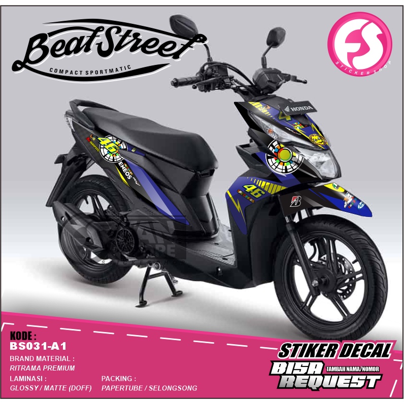 Jual DECAL BEAT STREET OLD 46 DESAIN - STICKER FULL BODY BEAT TREET OLD ...