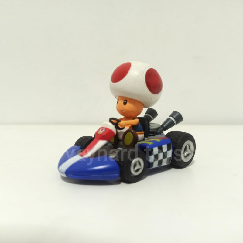 Jual Mario Kart Toad Pull Back Car Mario Kart Mario Figure Toad Mario ...