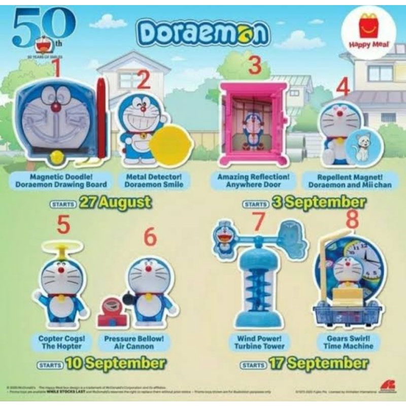 Jual Happy Meal Doraemon 2020 Dora Nobita Giant Hadiah Happy Meals Mcdonalds Mainan Mcd Burger ...