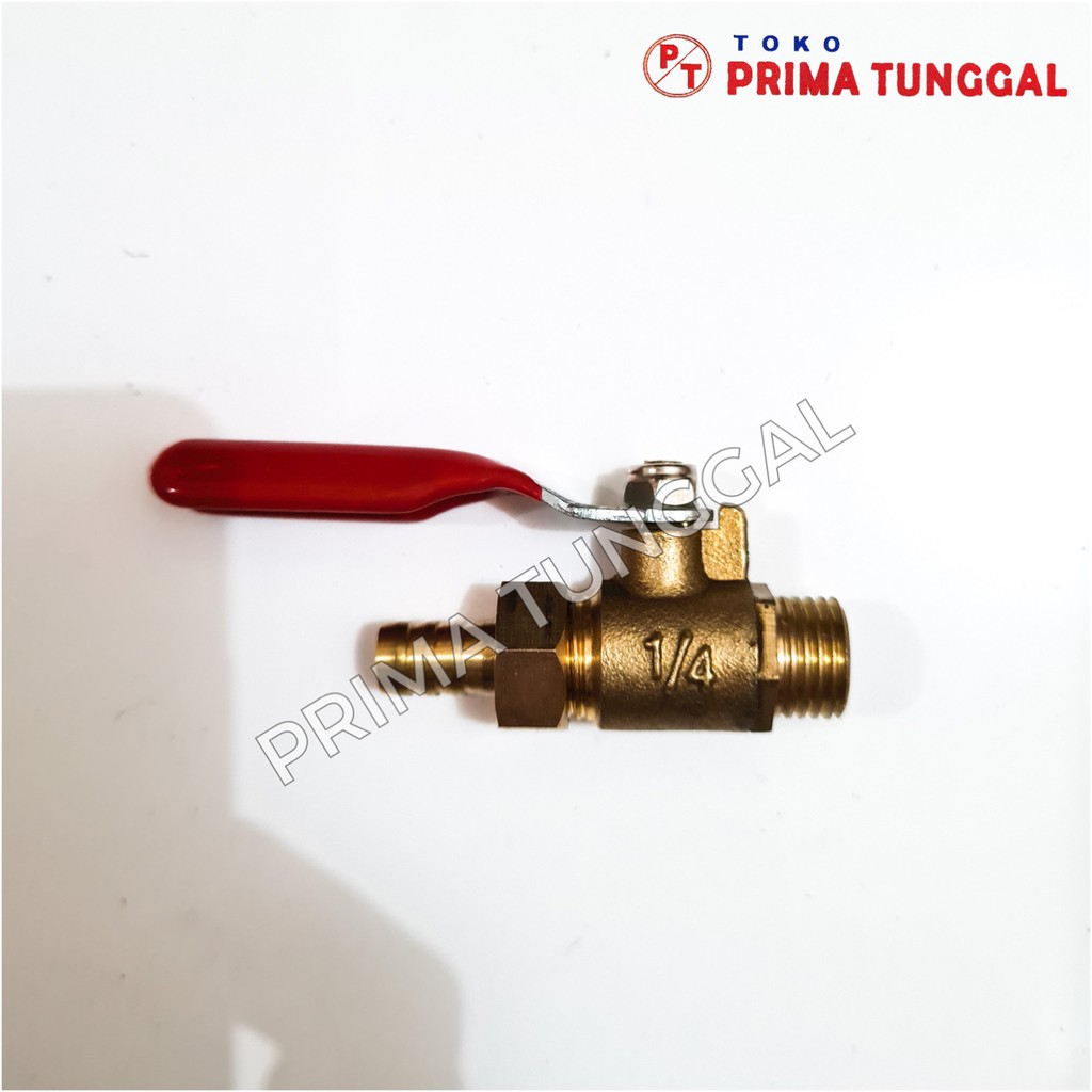 Jual Stop Kran Kompressor Angin 1/4" HATO Kuningan Nepel Drat | Shopee ...
