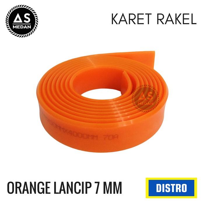 Jual Alat Sablon Manual Karet Rakel Orange Lancip 7mm | Shopee Indonesia