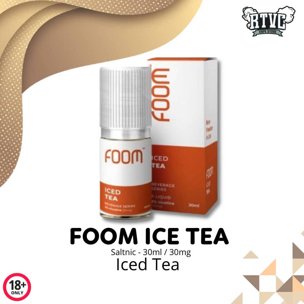 Jual FOOM Iced Tea Salt 30ml 30mg Liquid Saltnic | Shopee Indonesia