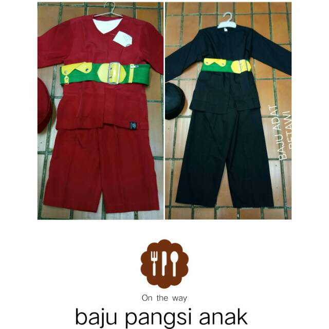 Jual Baju si pitung atau adat betawi anak - anak Indonesia|Shopee Indonesia