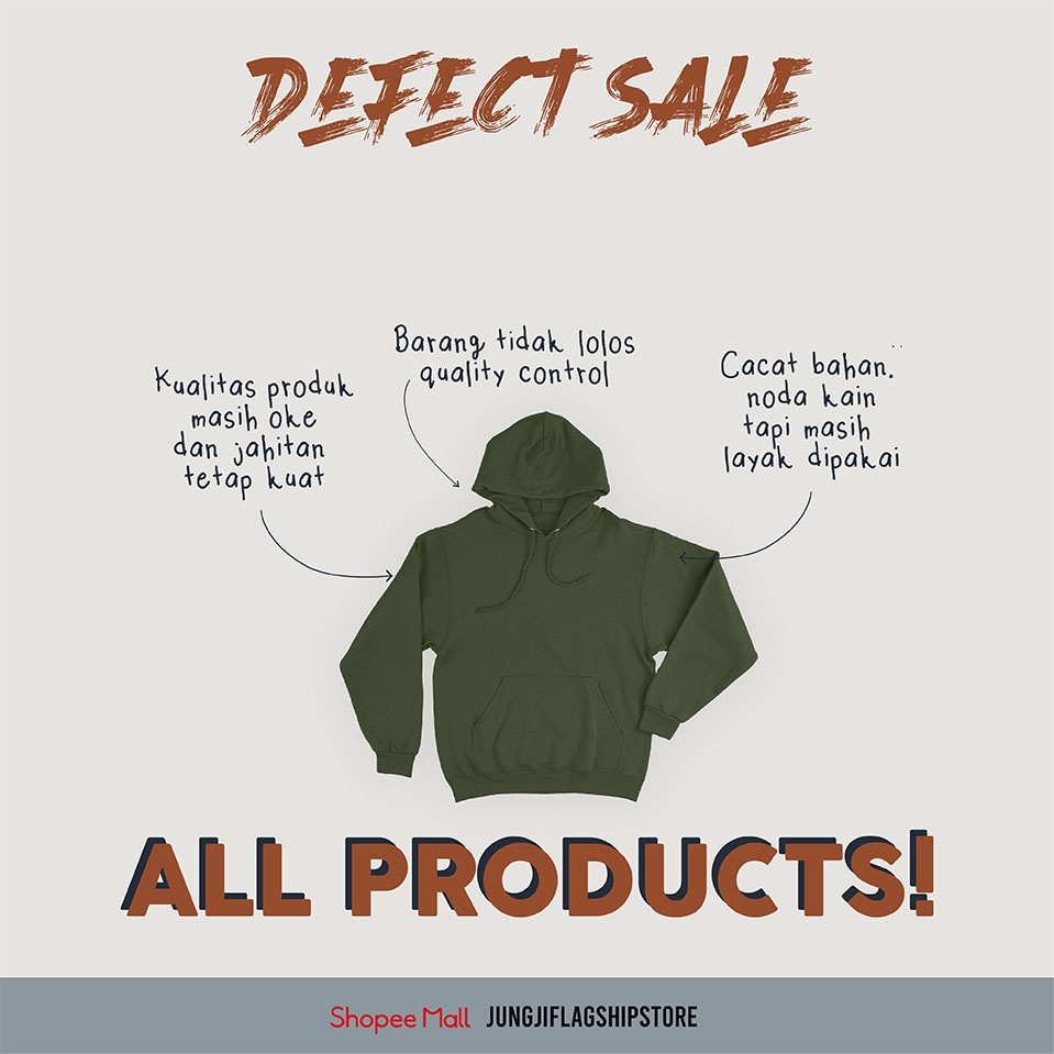 Jual JUNGJI DEFECT / REJECT SALE ALL Produck Size M-XXL - UNISEX ( Pria ...