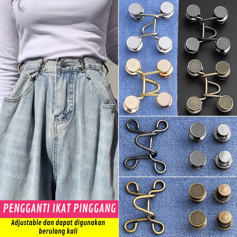Jual Kancing Jeans Kait, Kancing Jeans Adjustable, Pengecil Pinggang ...