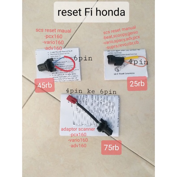 Jual alat reset injeksi motor honda 1 set | Shopee Indonesia
