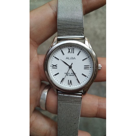 Jual jam tangan Alba roman dial japan quartz second bekas original ...
