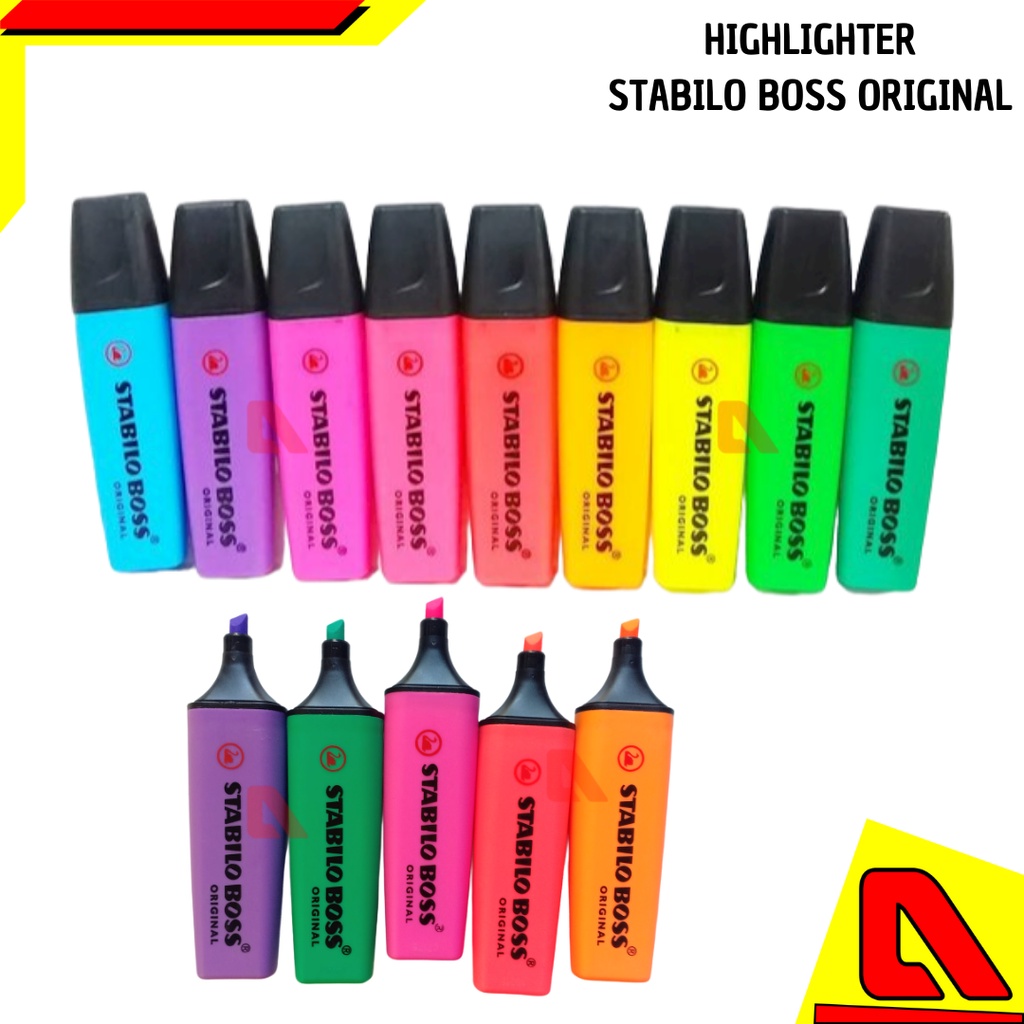 Jual STABILO BOSS ORI ORIGINAL / HIGHLIGHTER BOSS ESELON / STABILO ...