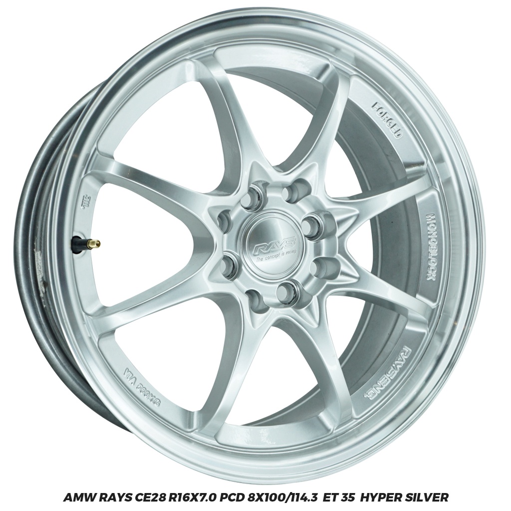 Jual Velg Mobil Rays CE28 Ring 16x7.0 Pcd 4x100-114.3 ET 35 Hyper ...