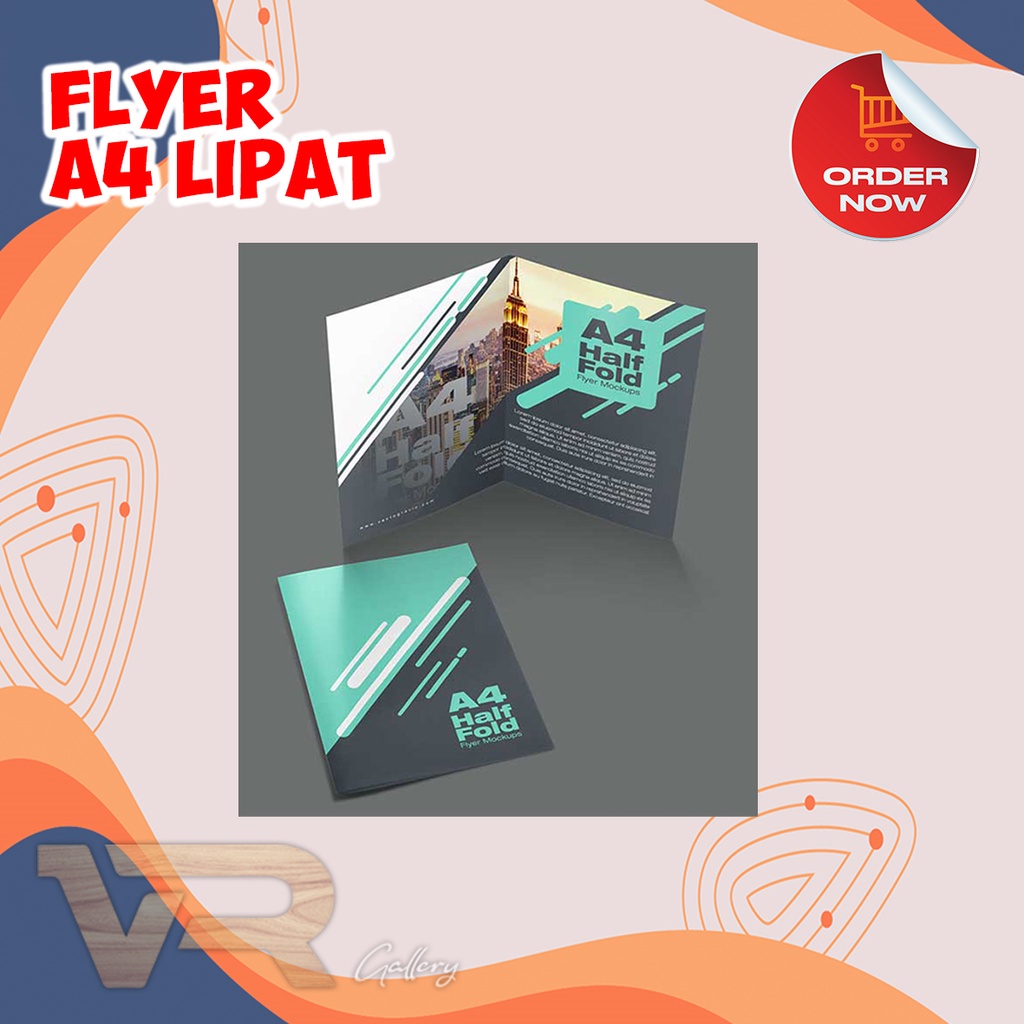 Jual Cetak Flyer A4 2 Sisi / Brosur Lipat 3 / Brocure Lipat 3 / Flayer ...