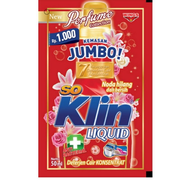 Jual Soklin Liquid Detergent Perfume 14 Sachet isi 50ml | Shopee Indonesia
