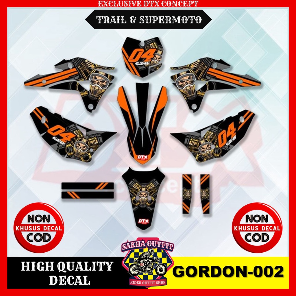 Jual Decal klx gordon decal gordon decal klx gordon full body decal ...