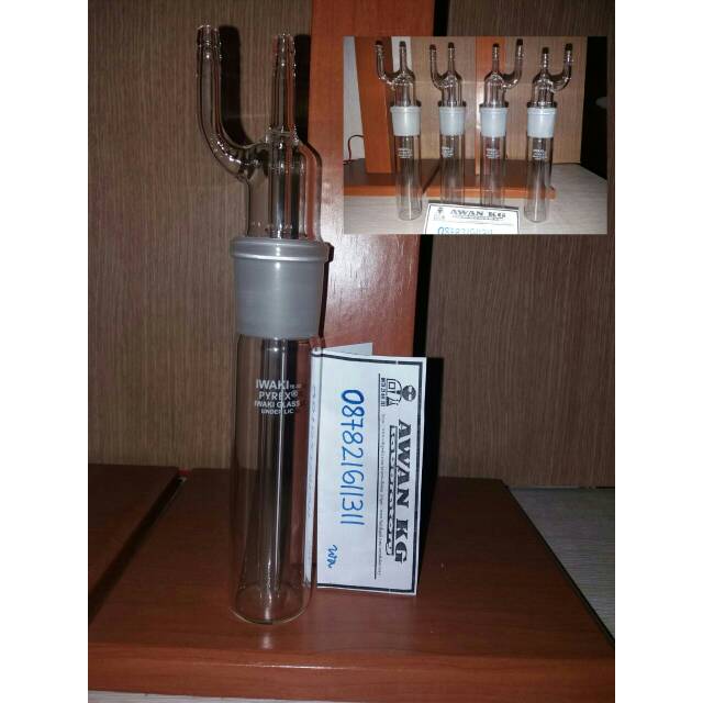 Jual Midget impinger washing botol pyrex iwaki Ns 29/32 Indonesia ...