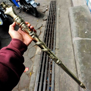 Jual Tongkat Komando Model Presiden Ir Soekarno Warna Emas Garap Alusan ...