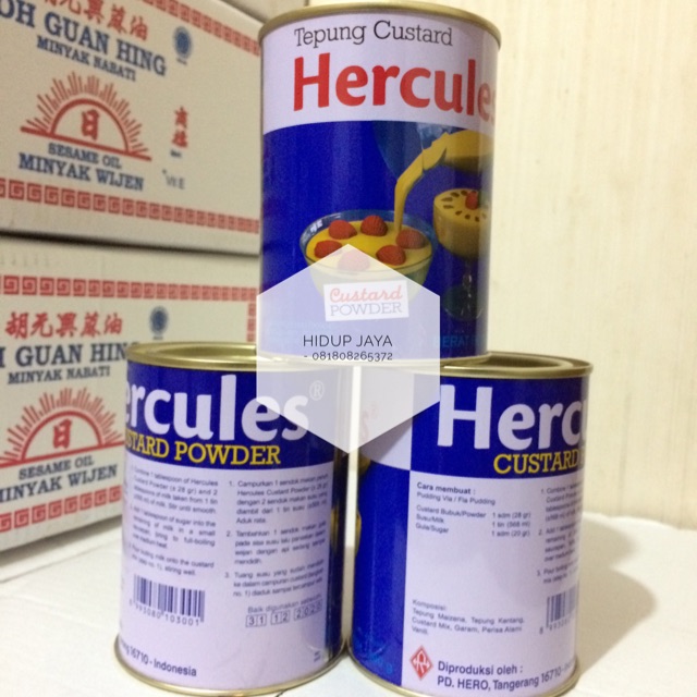 Jual Hercules Custard Powder ( Tepung Custard ) 300gr | Shopee Indonesia