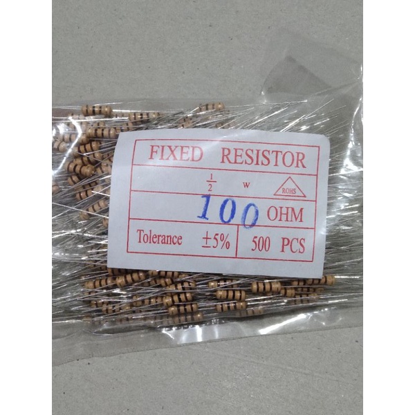 Jual Resistor 100 ohm 1/2watt | Shopee Indonesia