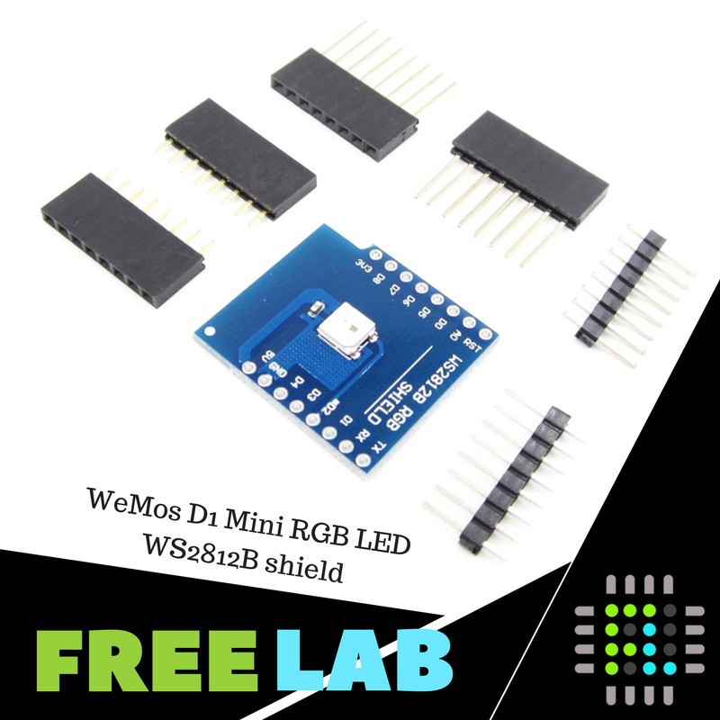 Jual WeMos D1 Mini RGB LED WS2812B Shield | Shopee Indonesia