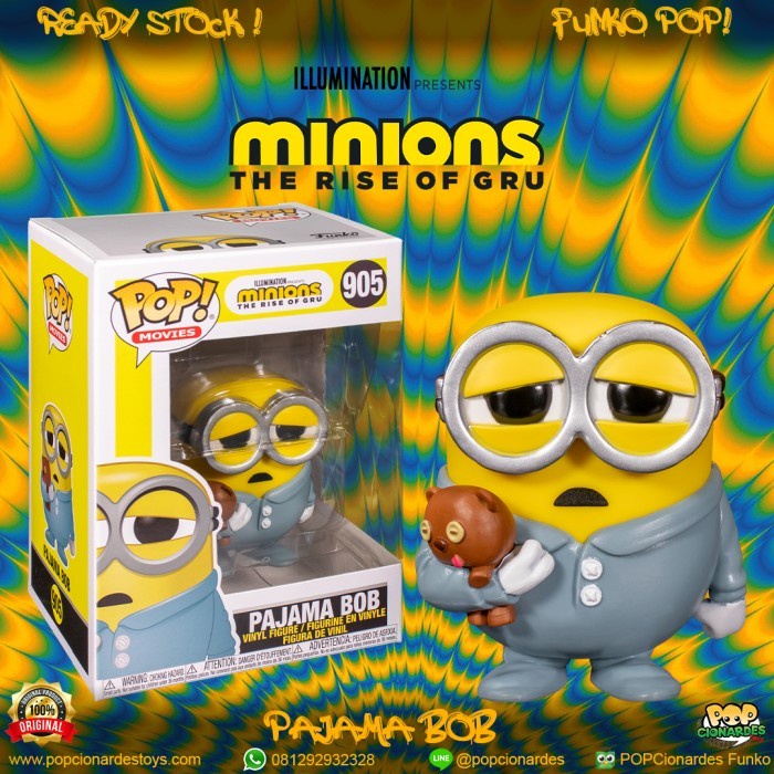 Jual Funko POP! Movies - Minions 2 - The Rise Of Gru - Pajama Bob #905 ...