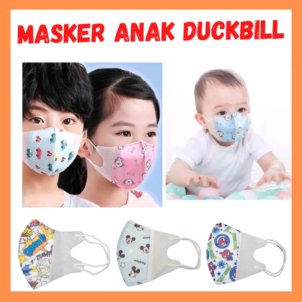 Jual Sale Masker Anak Duckbill Masker Anak Duckbill Karakter Masker ...