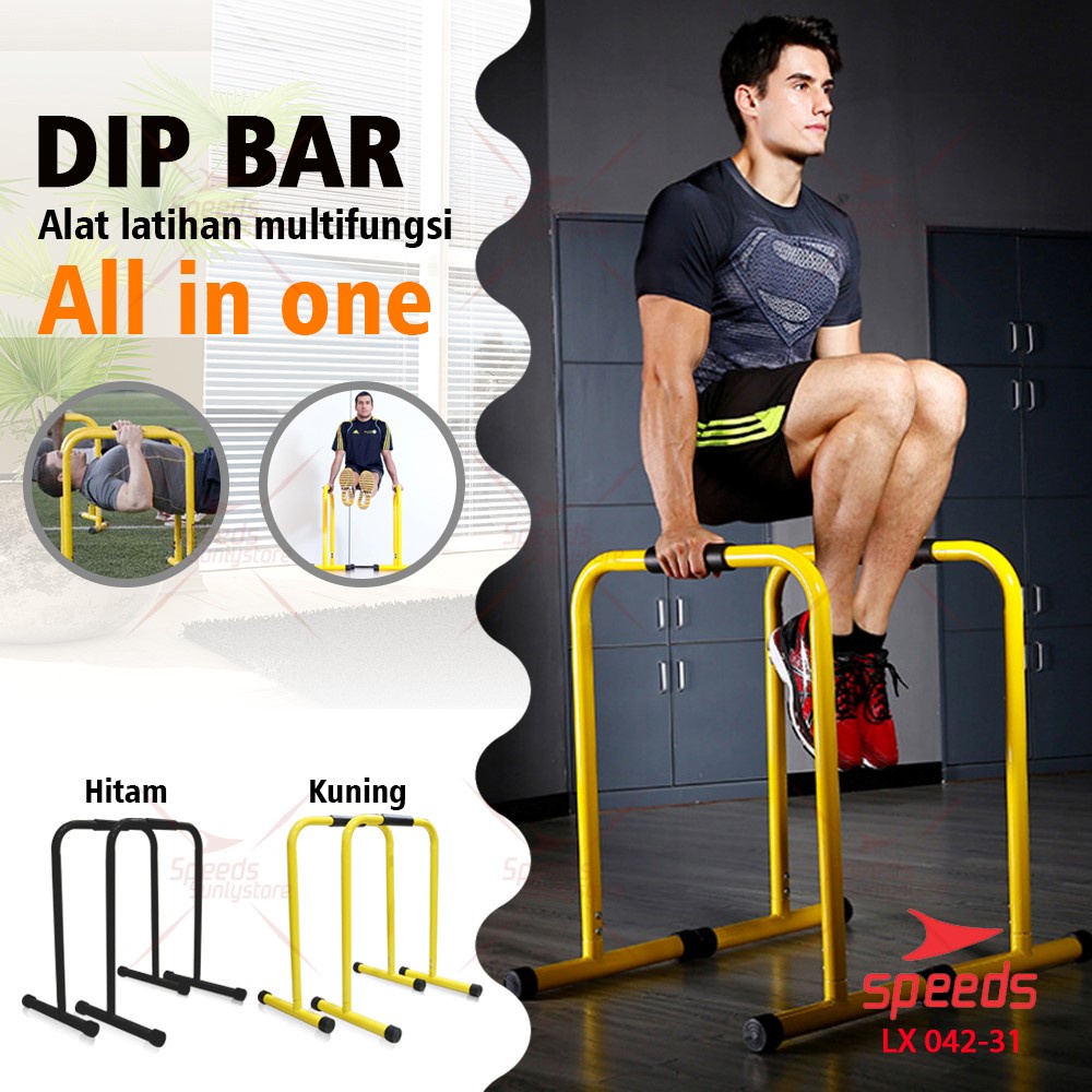 Jual SPEEDS Dip Bar Lebert Equalizer Training Station Alat Fitness ...