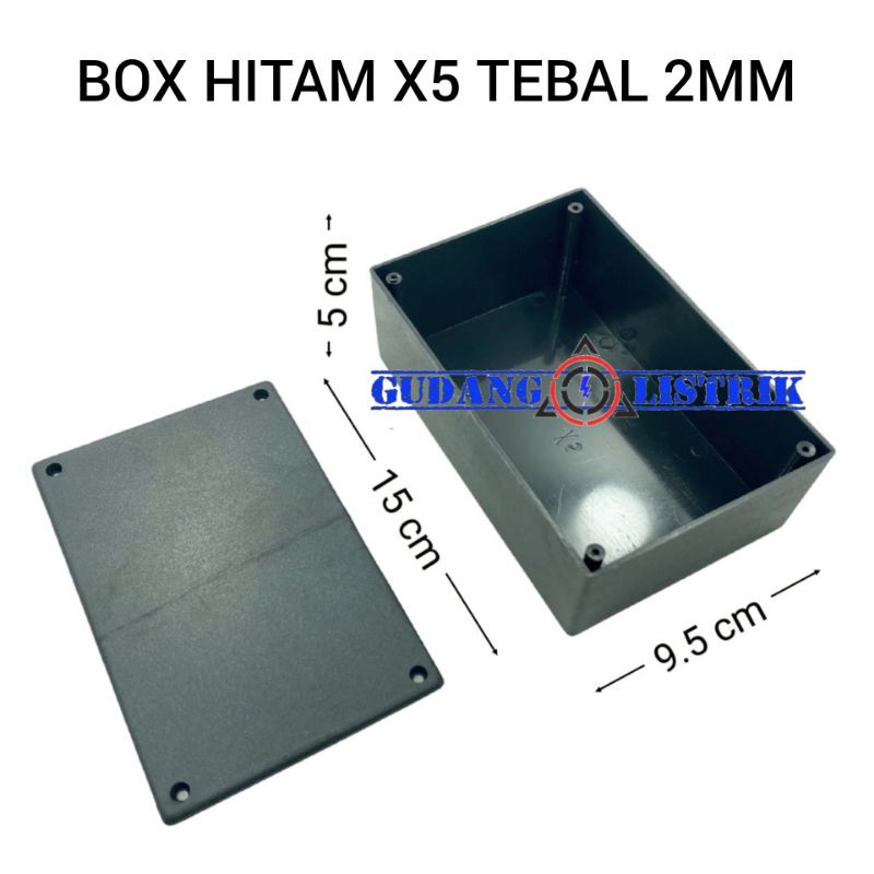 Jual Box Hitam Box Komponen X5 Serbaguna Tebal 2mm | Shopee Indonesia