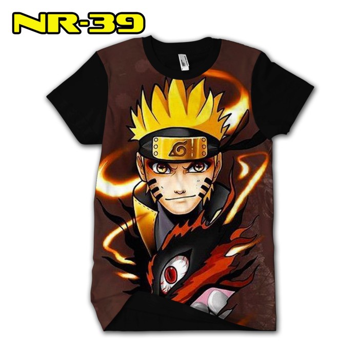 Jual Baju Kaos Desain Naruto Print Anime 3D Murah meriah Tshirt Boruto ...