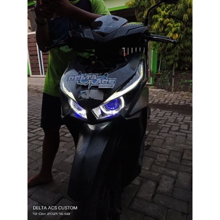Jual Projie Biled Vario LED 125/150 l Bi-led Shord BMW Honda Vario 2015 ...